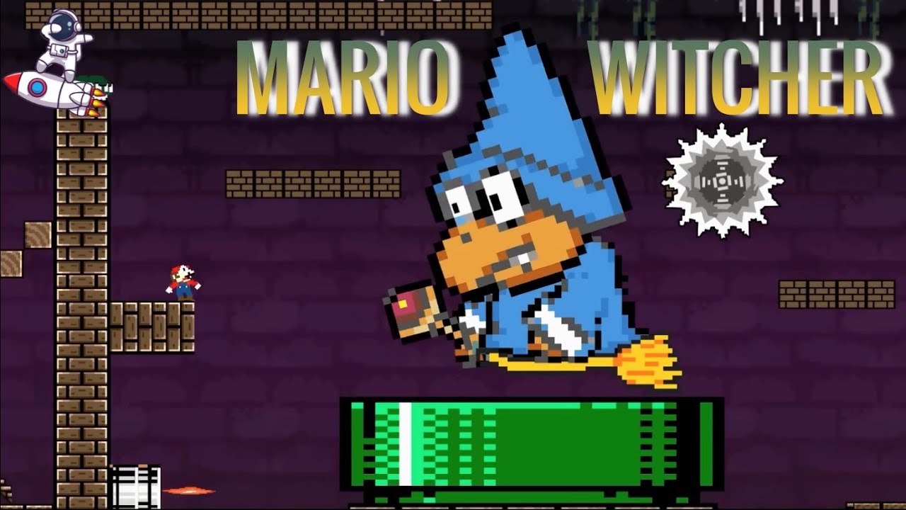 Super Mario vs Witcher on the Cave Animation - YouTube