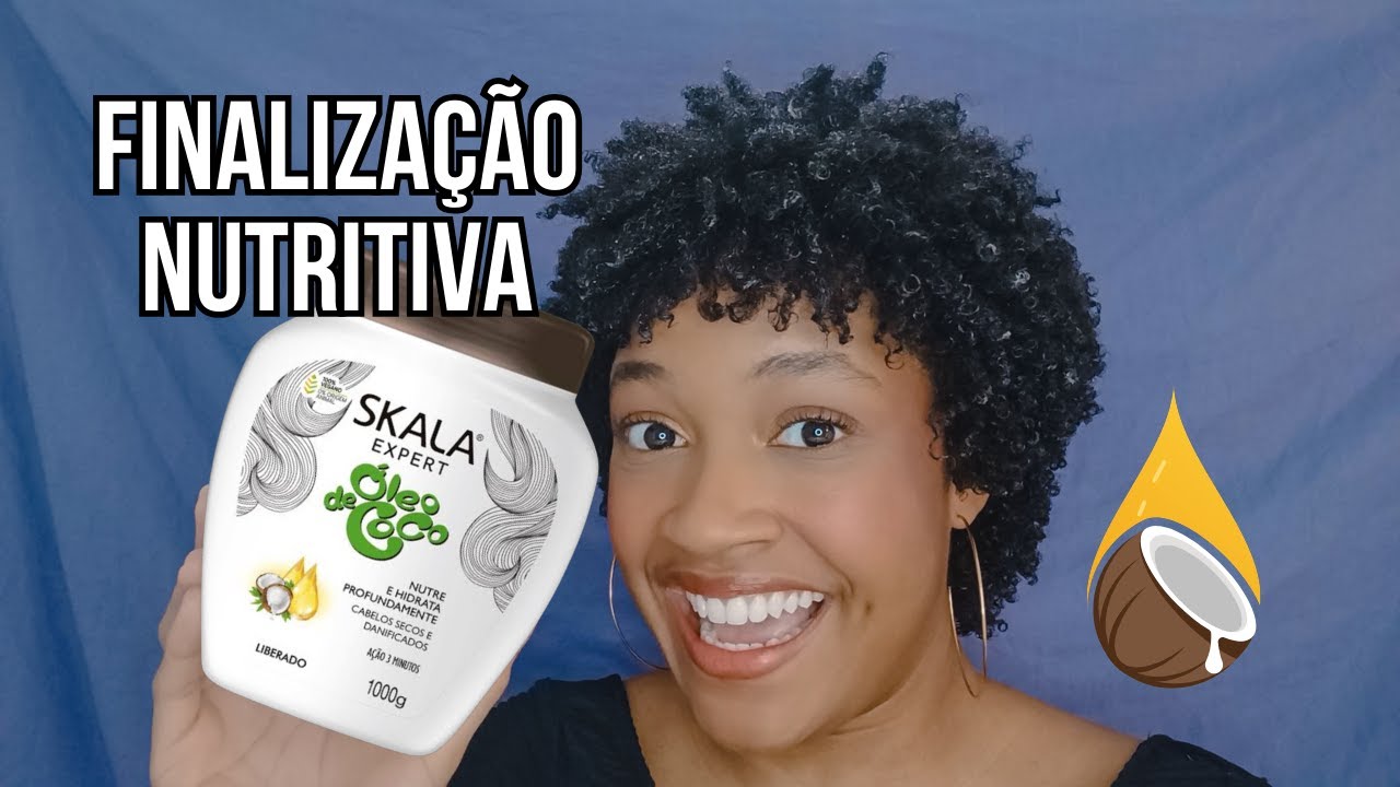 Skala Oléo de Coco Finalização para cabelo crespo relaxado - YouTube