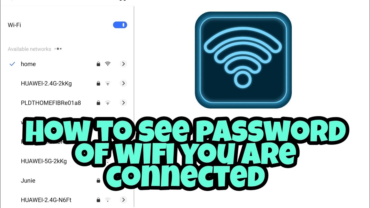 How to see connected wifi password | See connected wifi password - YouTube