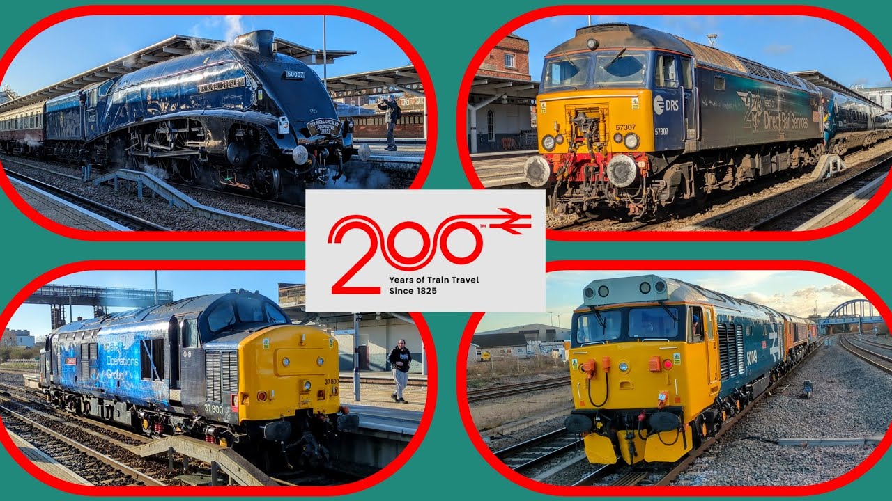 Rail 200 trains at Derby with 50049 + Sir Nigel Gresley 30/01/25 - YouTube