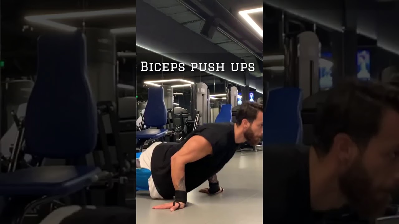 biceps push ups - YouTube