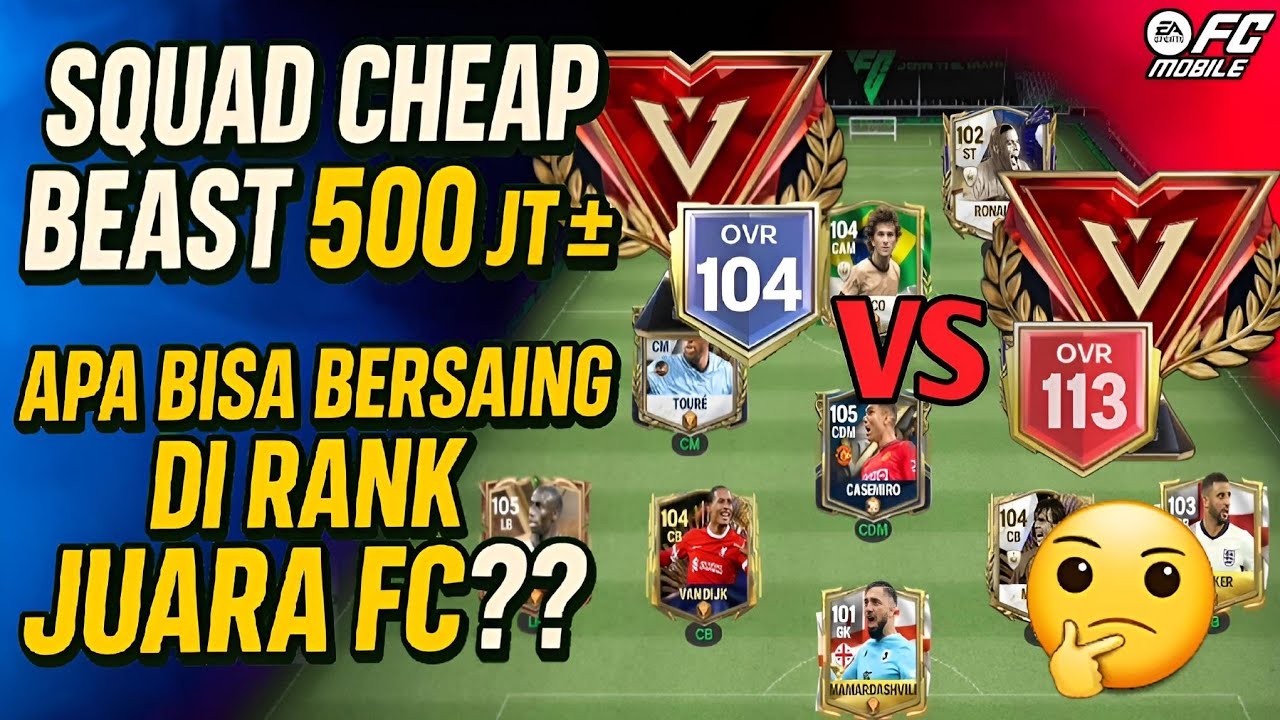 Buat SQUAD CHEAP BEAST -+ 500 jt di Rank FC CHAMPION - FC MOBILE # ...