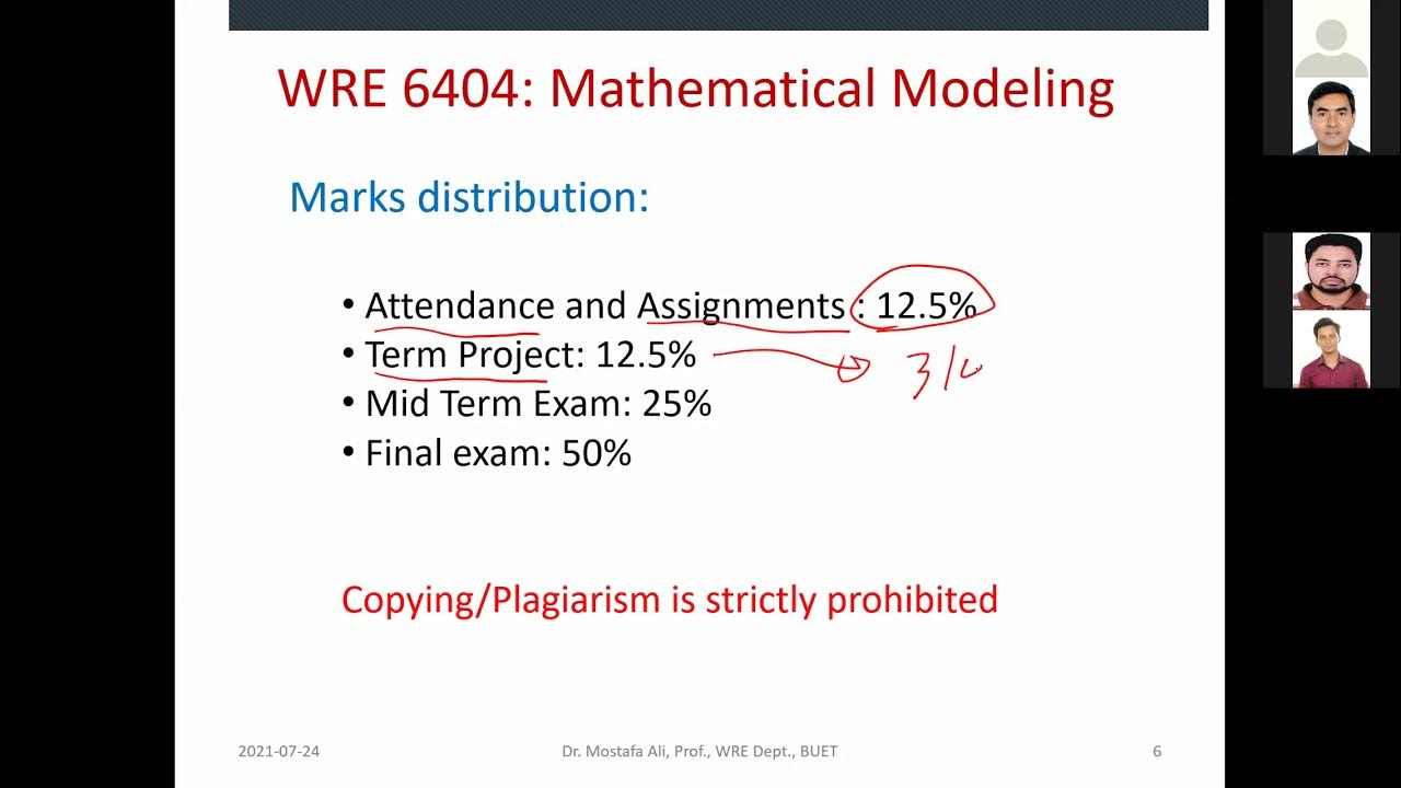 WRE 6404: Lec 1- Introduction to Mathematical Modeling - YouTube