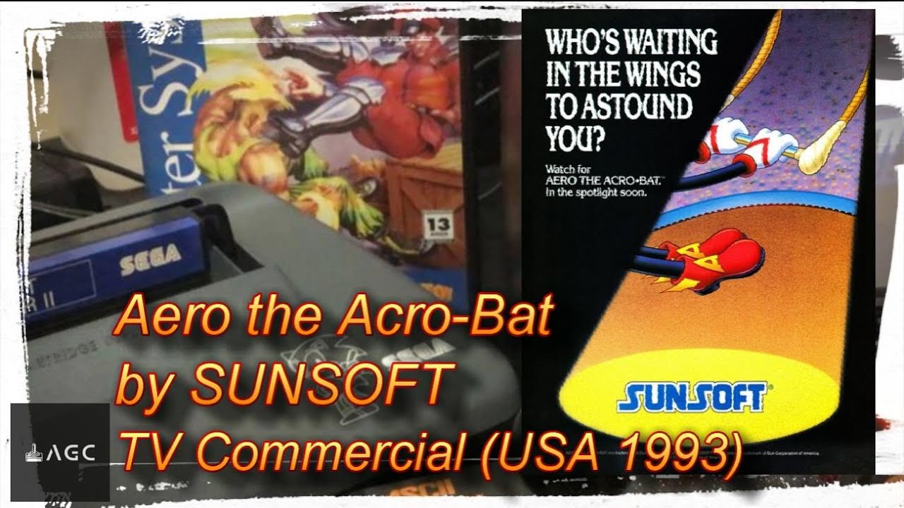 Game Archive - Aero the Acro-Bat by Sunsoft - TV Commercial (USA 1993 ...