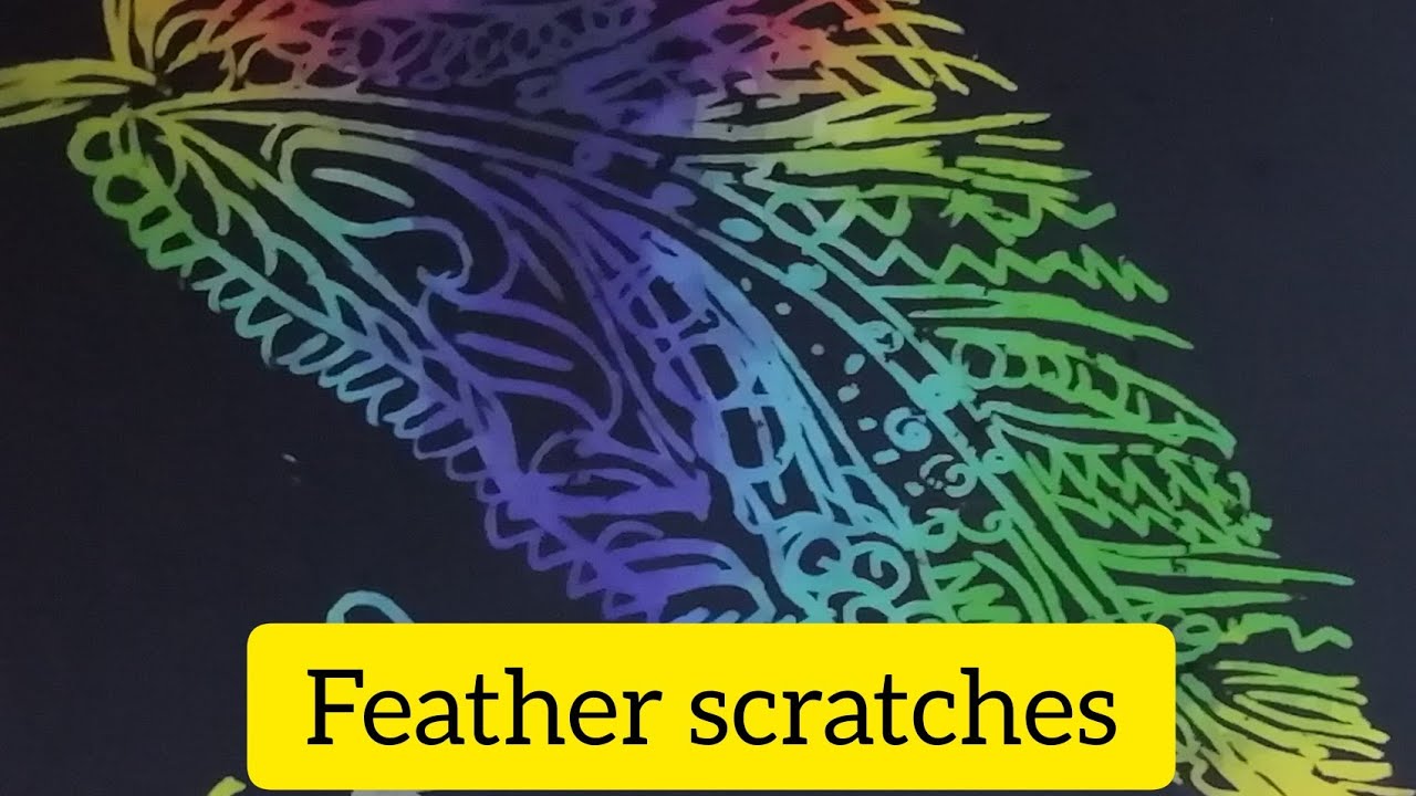 feather art step by step #calligraphyart #caligraphy #scratches # ...