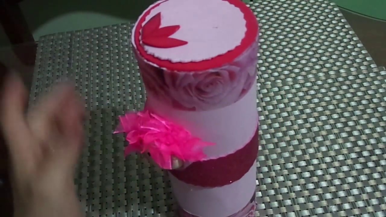 paso a paso para hacer una alcancía en foami con latas recicladas, Step ...