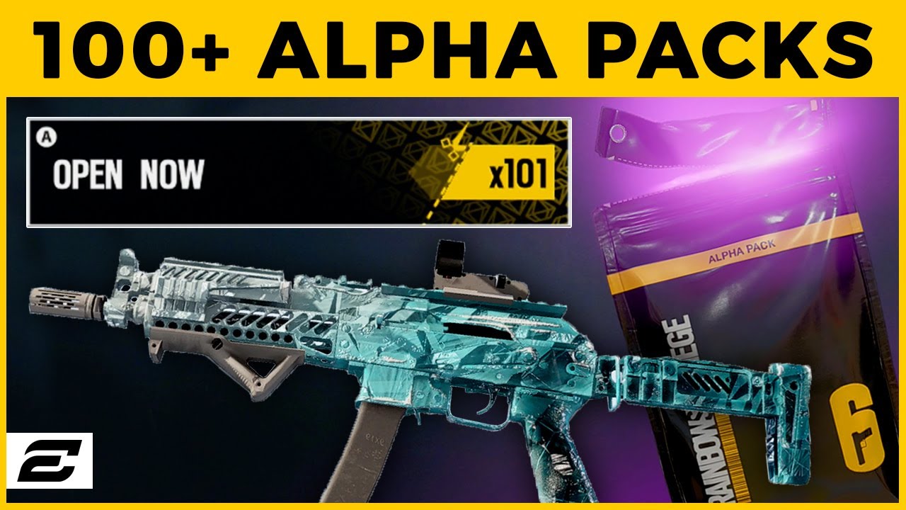 Opening 100+ Alpha Packs - Rainbow Six Siege Steel Wave (360,000 Renown ...