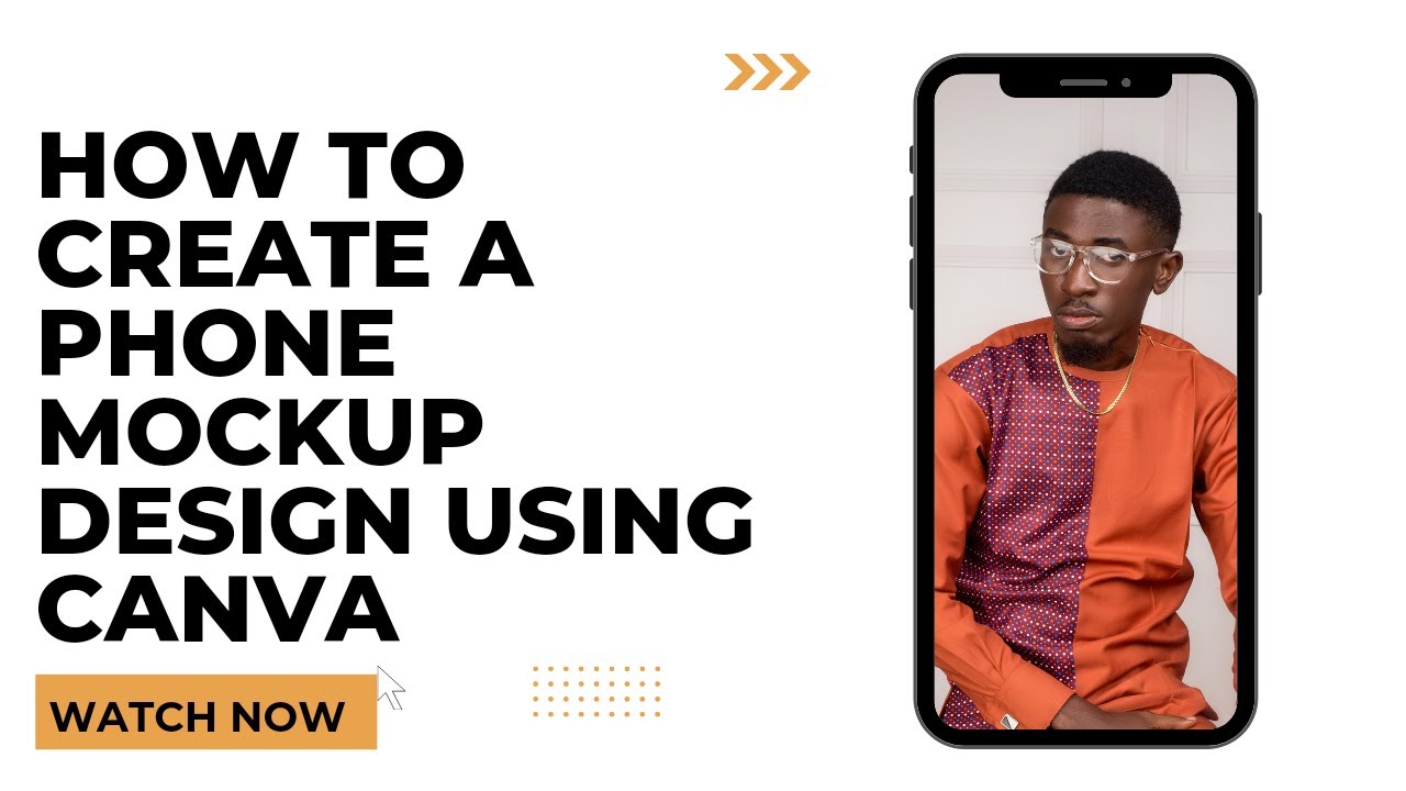 How to create a phone mockup using canva - YouTube