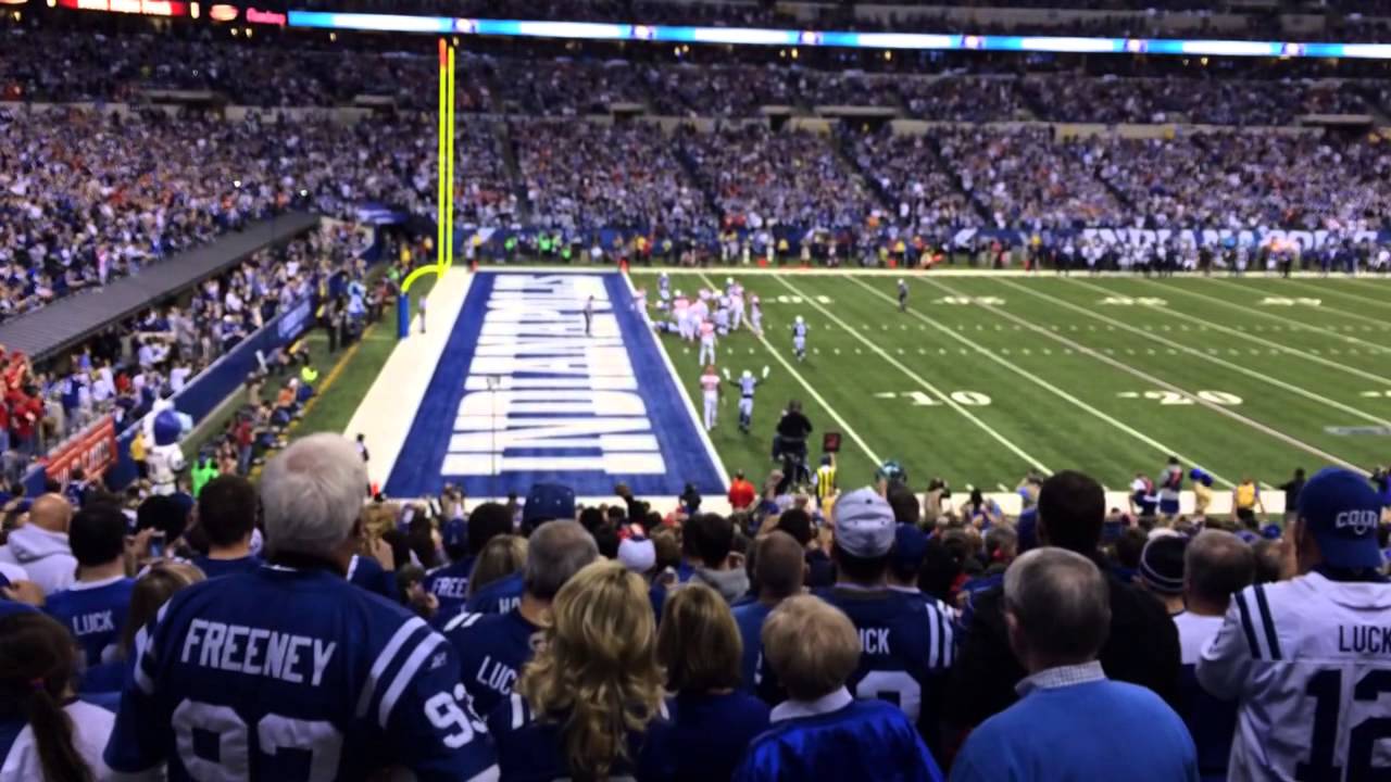 Andrew Luck - Powerful AFC Playoff Touchdown - YouTube