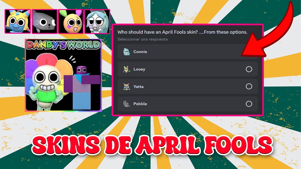 NUEVAS SKINS DE APRIL FOOLS PARA CONNIE, LOOEY, YATTA Y PEBBLE EN DANDY ...