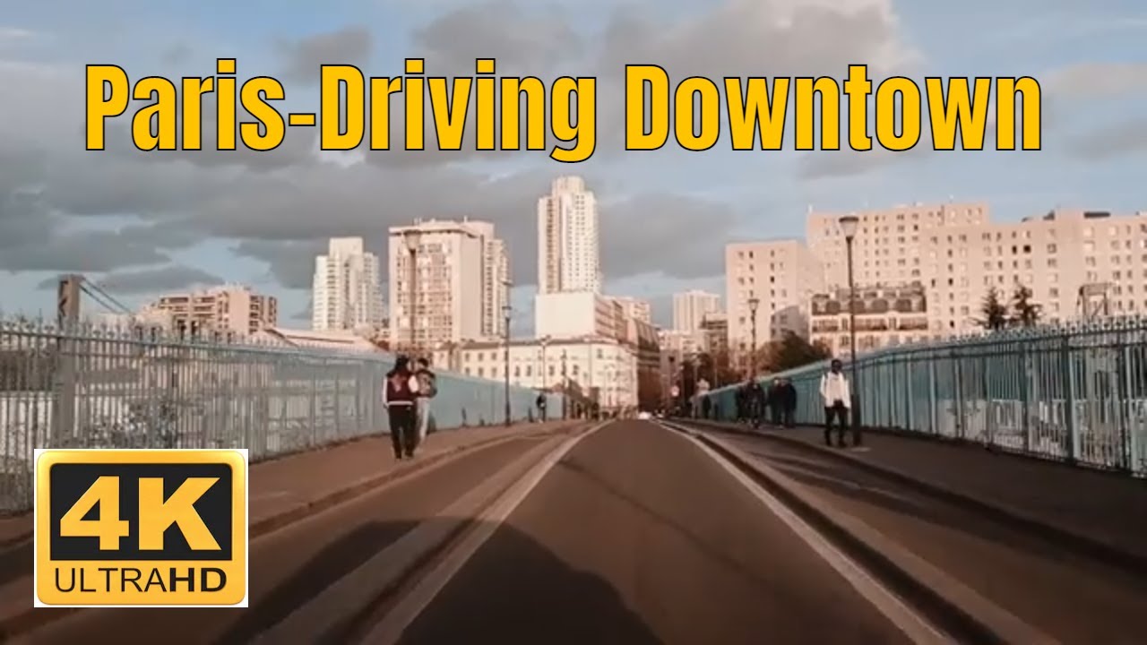 Paris-Driving Downtown - Driving- French region - YouTube