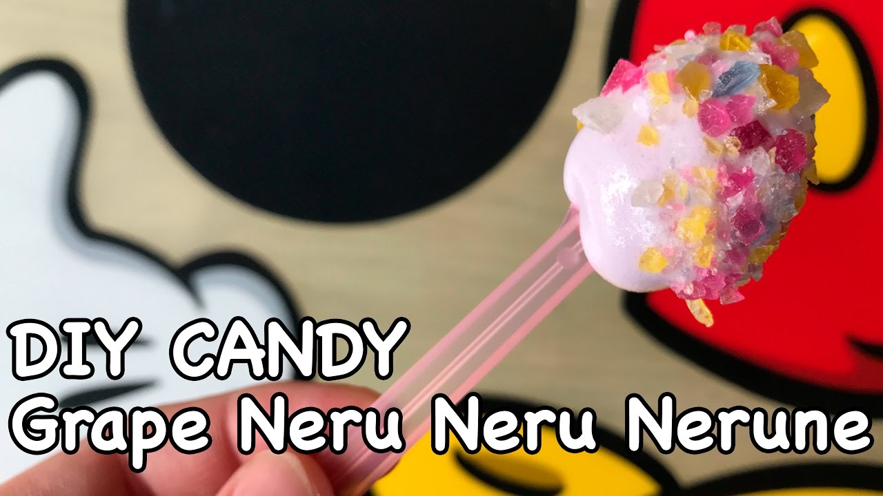 DIY Candy Grape ねるねるねるね Nerunerunerune English Instructions Neru Neru ...