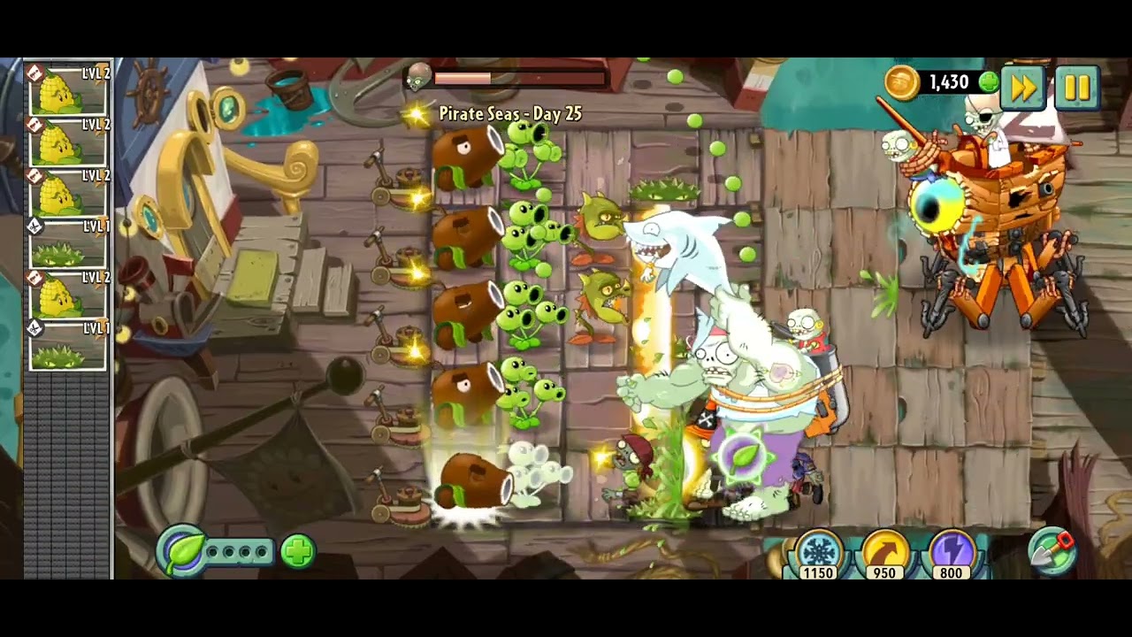 pvz 2 pirate boss fight - YouTube