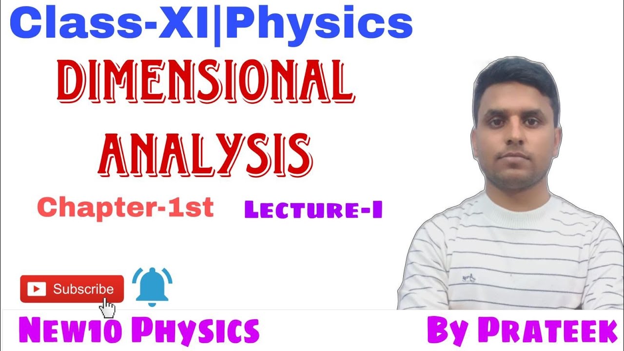 Dimensional analysis. class 11th Chapter 1st by Prateek upadhyay - YouTube