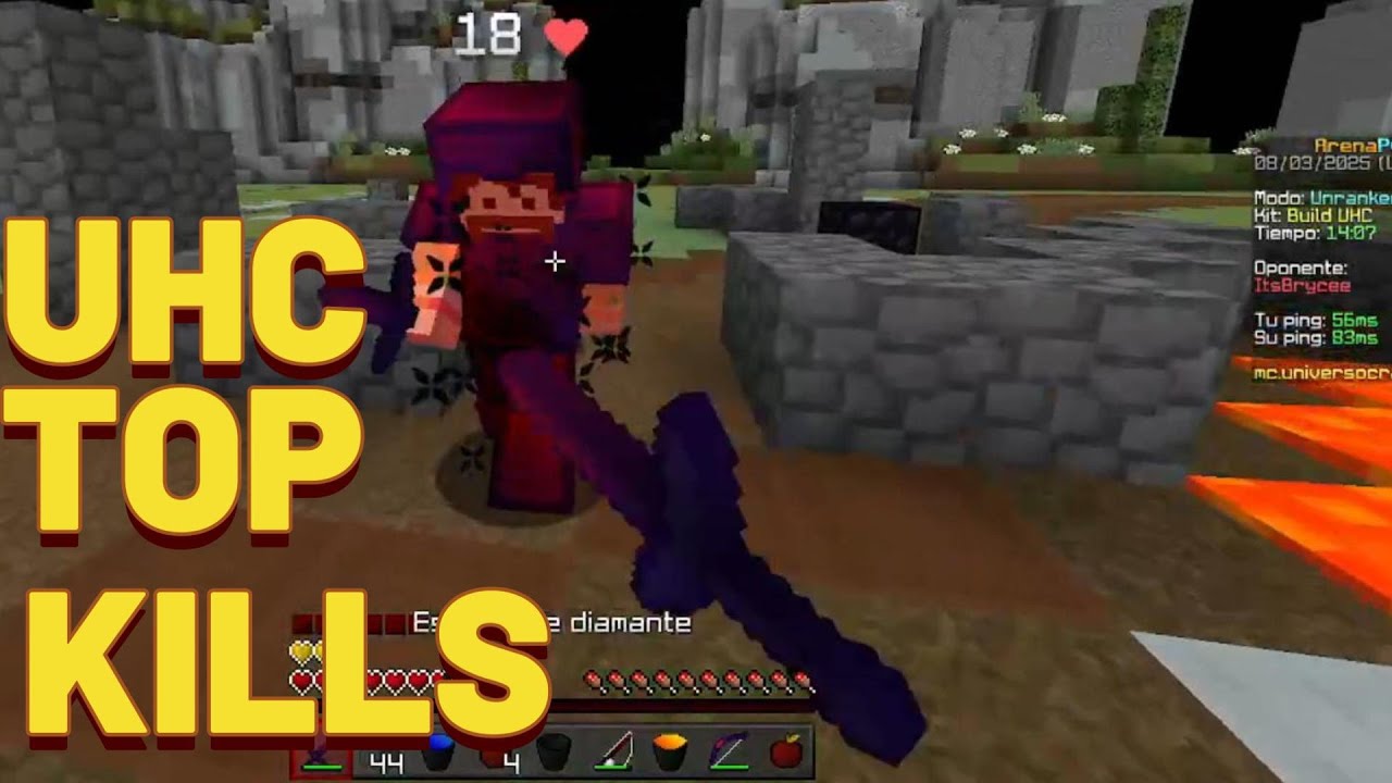 JUGANDO UHC + BUILD UHC+TOP KILLS+ HIGHLIGHTS #minecraft #2025 # ...