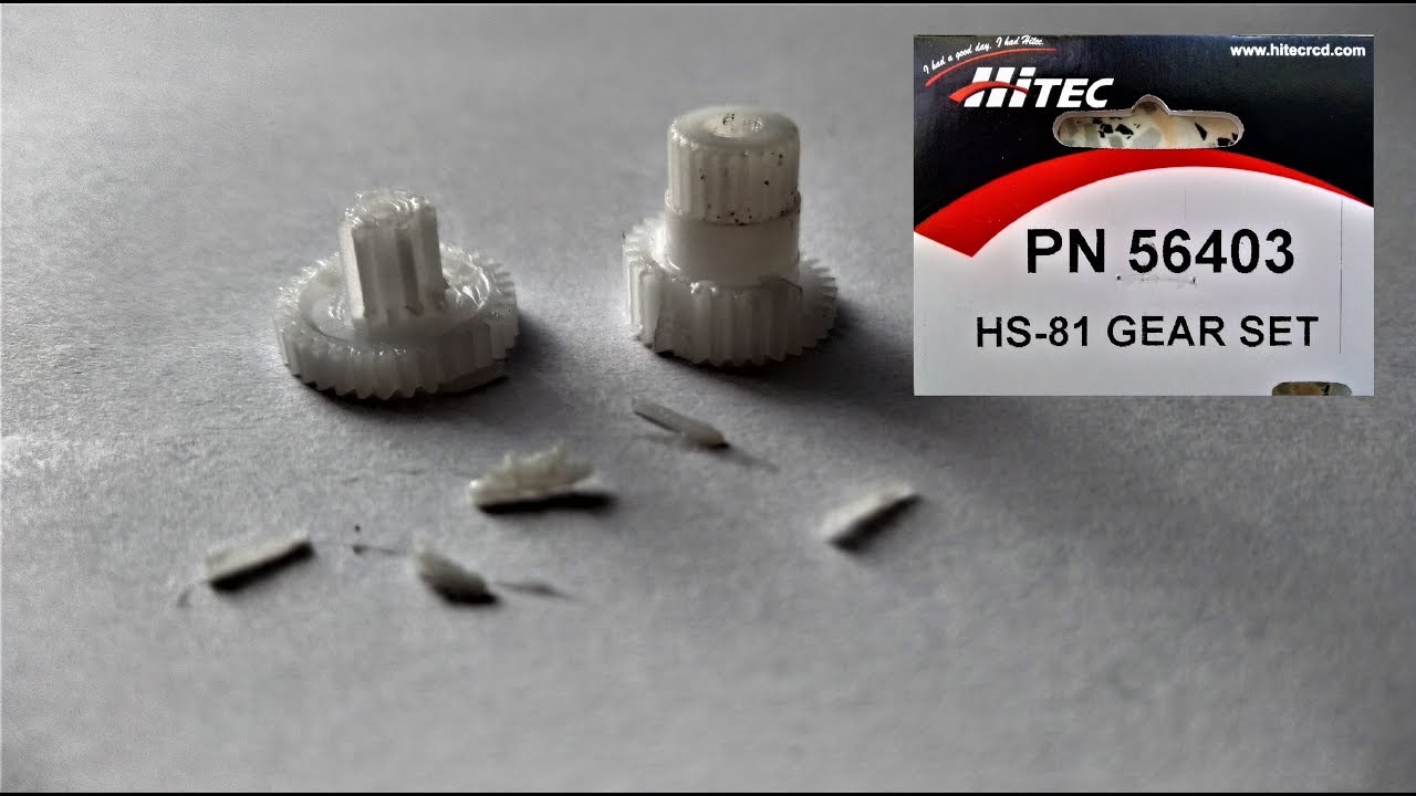 Hitec HS-81 gear set | repair - YouTube