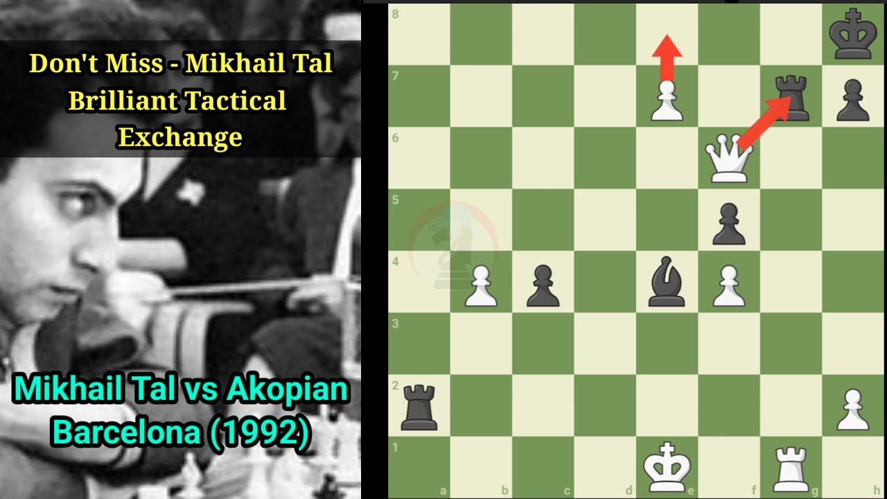 Don't Miss – Mikhail Tal's Brilliant Tactical Exchange - YouTube