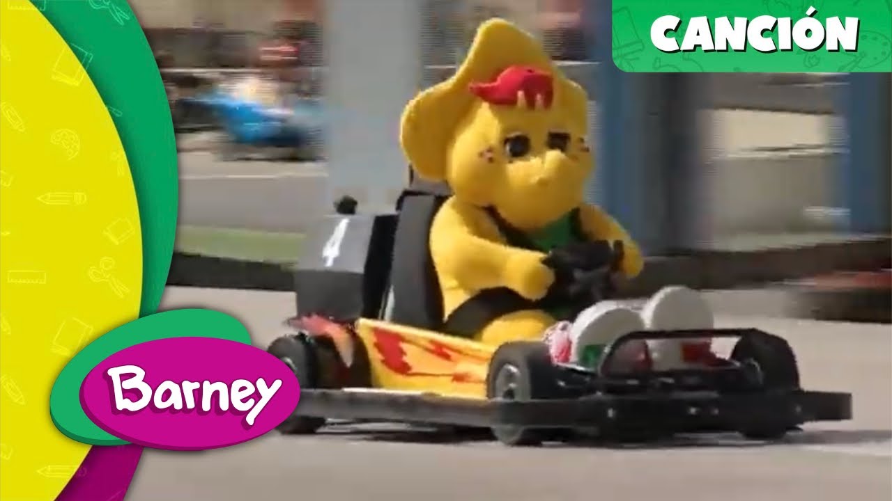 Barney Canciones | Un coche de carreras - YouTube