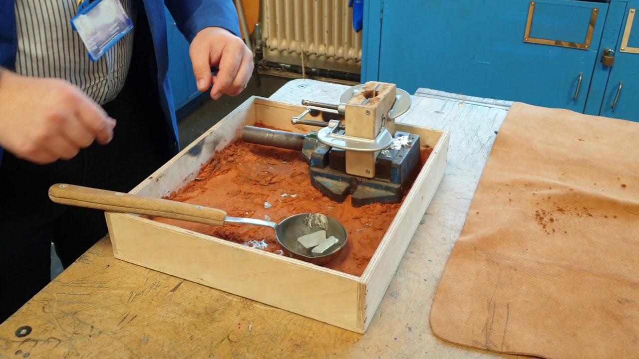 Year 7 Pewter Casting part 1 - YouTube