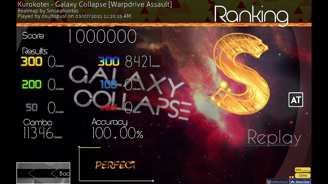 [osu!mania 7k] 10.33* Kurokotei - Galaxy Collapse [Warpdrive Assault ...