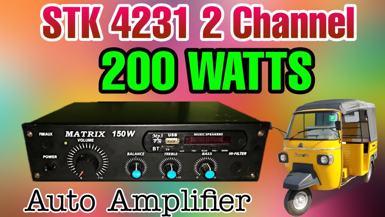 STK 4231 II Auto Amplifier/ 2 Channel 200 WATTS / Lowest price ...