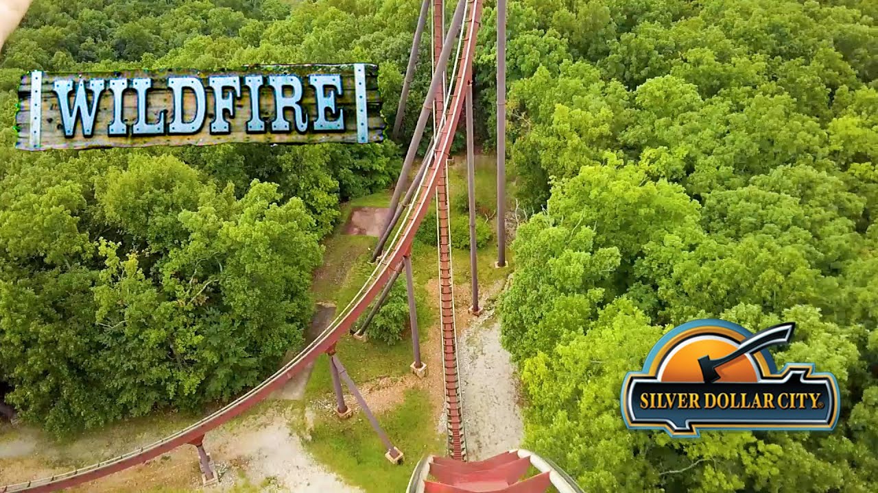 2018 Wildfire Roller Coaster Front Seat On Ride HD POV Silver Dollar ...