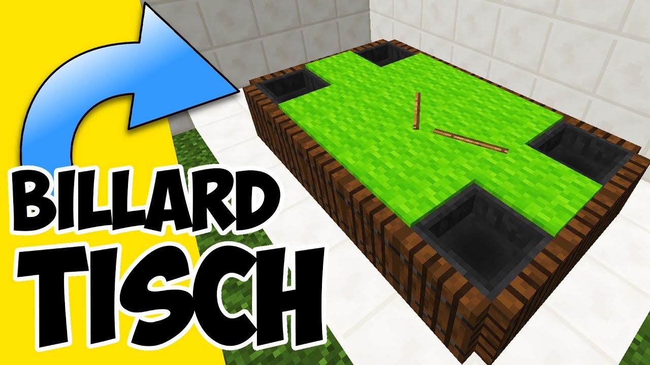 Minecraft Billardtisch bauen | wie baut man was | Minecraft Billardtisch bauen deutsch - YouTube