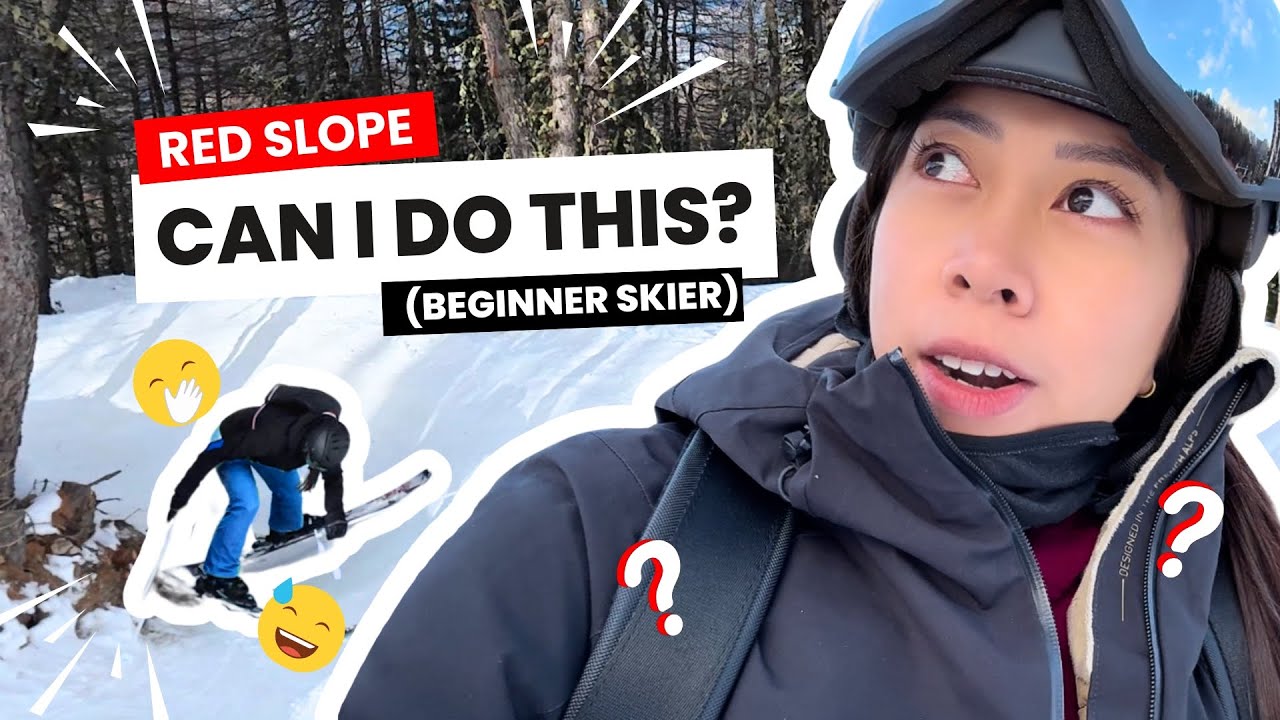 2 Years Later… I Finally Did a Scary Red Ski Slope! (LES ORRES, FRANCE 🇫🇷⛷️) - YouTube