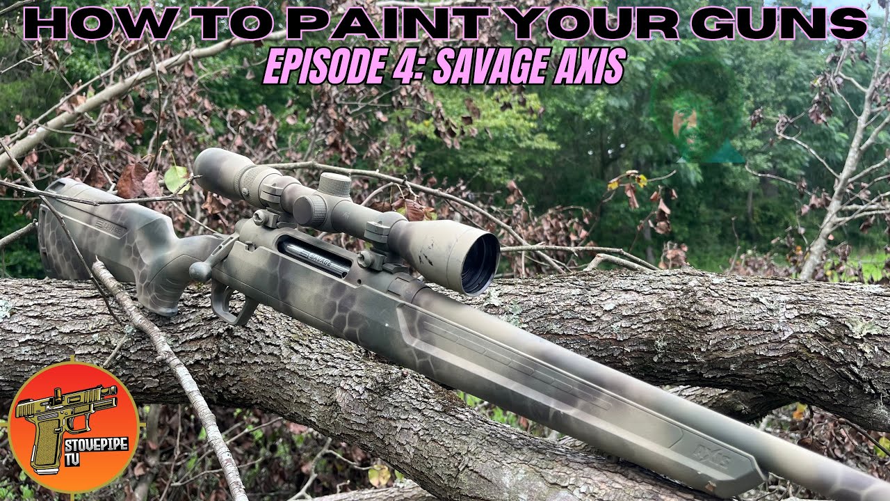 PAINTING A BOLT ACTION RIFLE (HOW TO SPRAY PAINT YOUR RIFLE) - YouTube