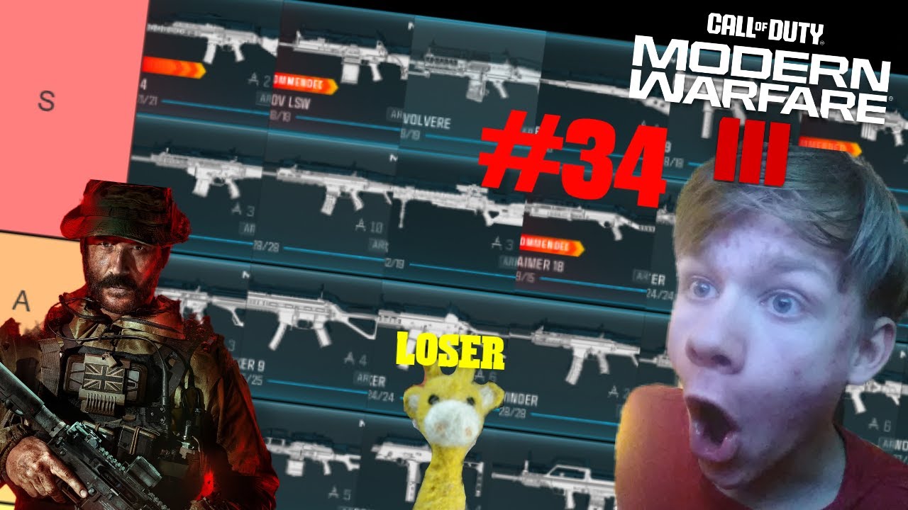 All Modern Warfare III Weapons Tier List (Tier List #34) - YouTube