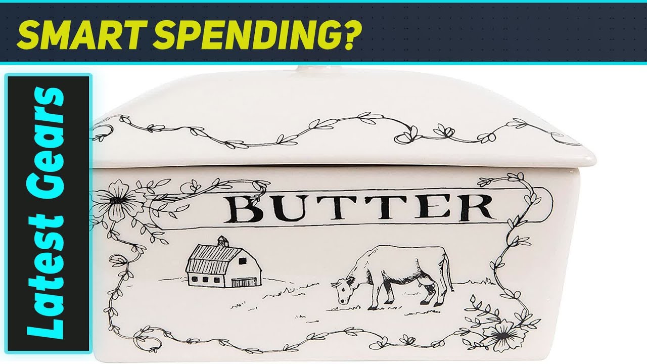 Creative Co-Op Butter Dish: A Charming Kitchen Essential - YouTube