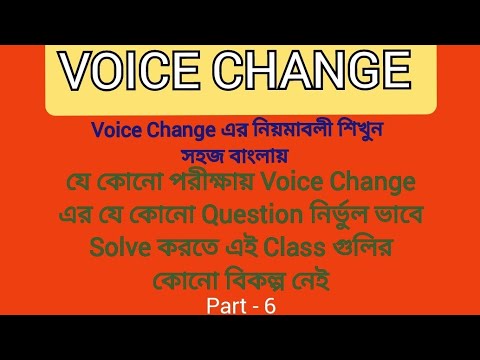 Voice Change : Rules of Voice Change of Interrogative Sentence : Voice ...