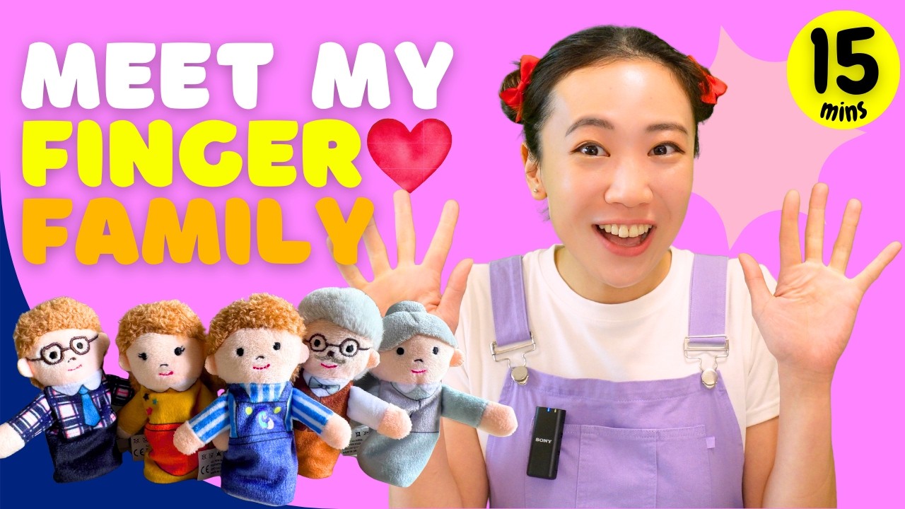 Meet My Finger Family! 🖐️👶🎵 | Finger Puppets & Action Song | Early ...