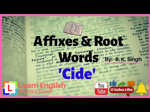 Root Word [Day - 22] : 'Cide' - YouTube