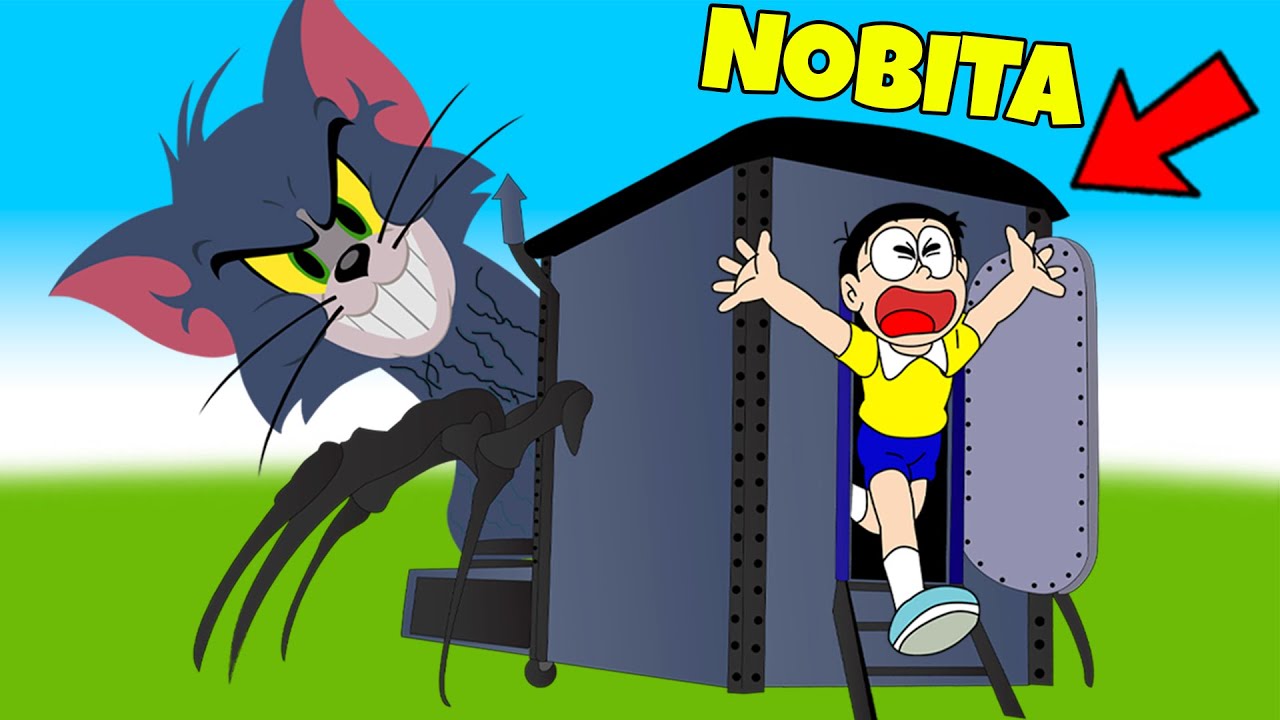 Shinchan And Nobita Trapped in Scary Tom House in HFF || Funny Game ...