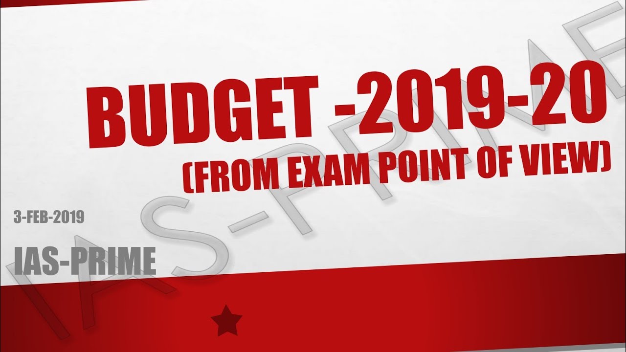 Budget-2019-20- from exam point of view - YouTube