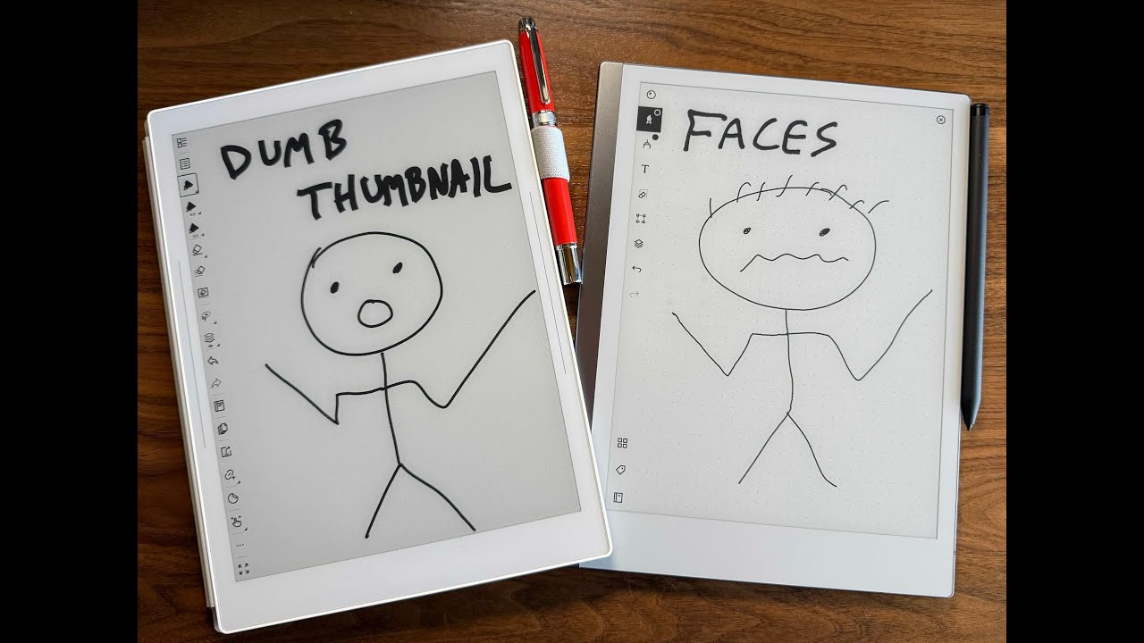 reMarkable 2 vs. Supernote Manta: my desktop whiteboard - YouTube