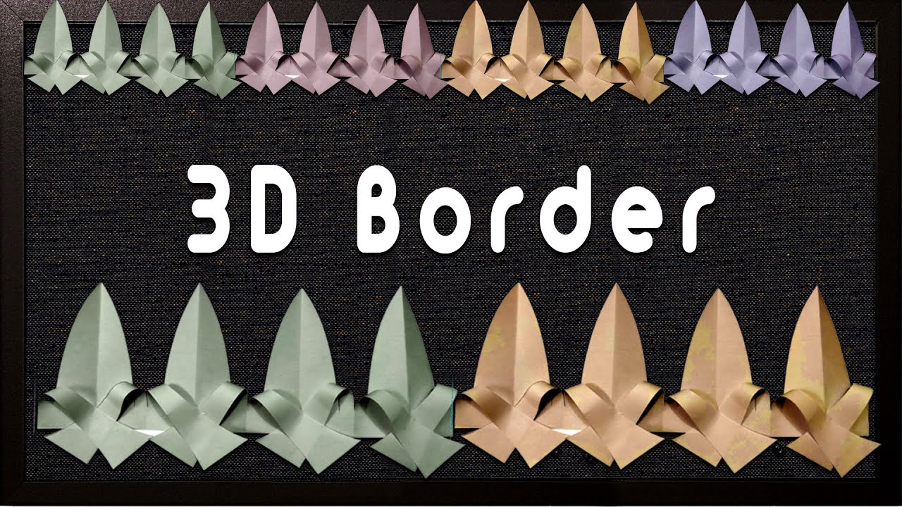 Create 3D border for Bulletin Board within a few minutes - YouTube