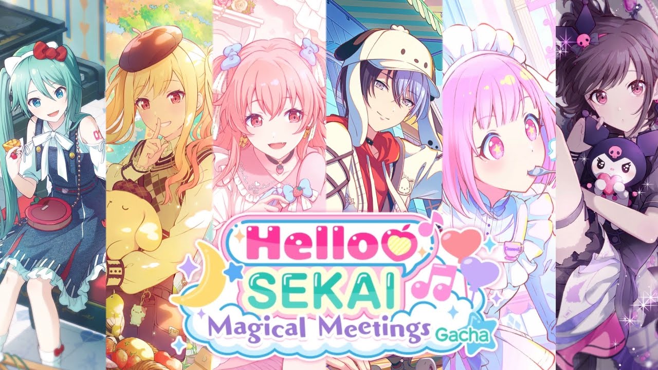 200 pulls on the Pjsk Hello SEKAI Magical meetings Gacha!! - YouTube