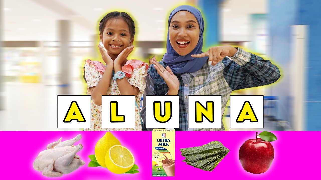 BELANJA BULANAN SESUAI ALFABET NAMA ALUNA!! - YouTube