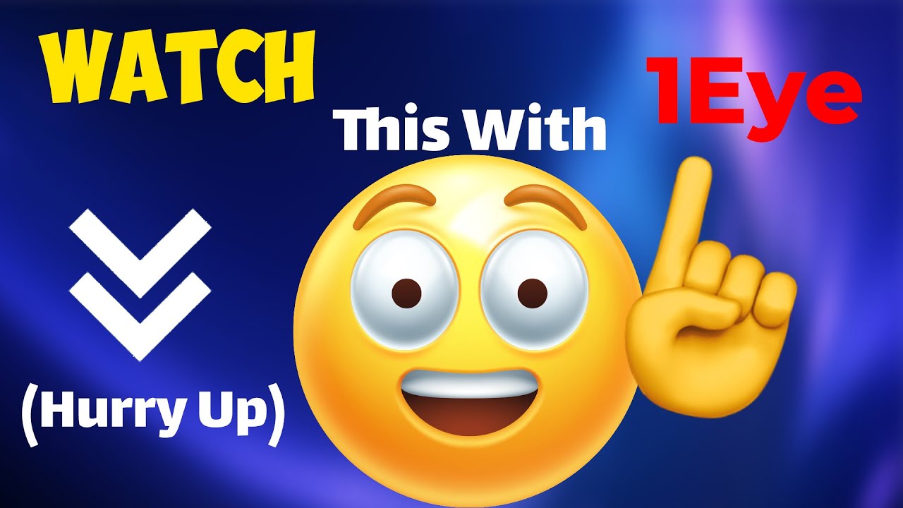 Watch This Video With Only One Eye! (hard) - YouTube