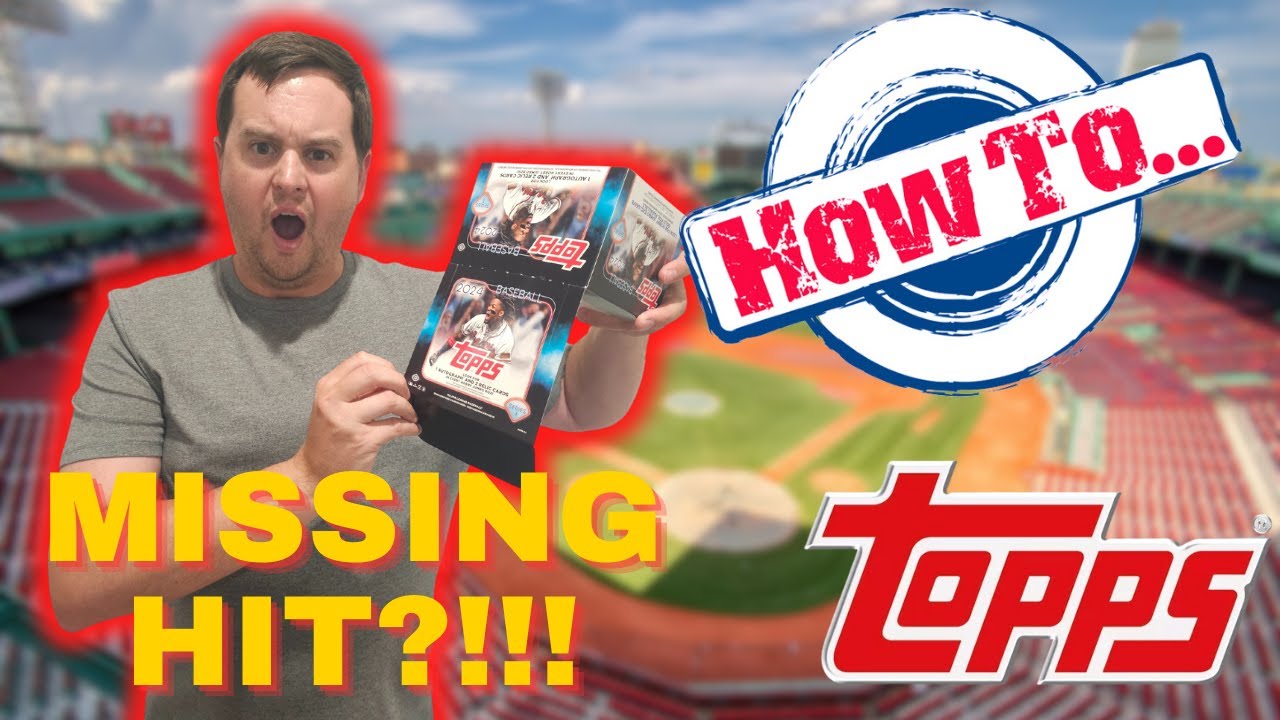 Damaged Cards? Missing Hits? How to Complete a Topps Claim Submission - YouTube