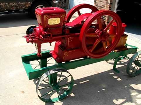 1918 Associated 4hp Four Mule Team Hit Miss Engine - YouTube
