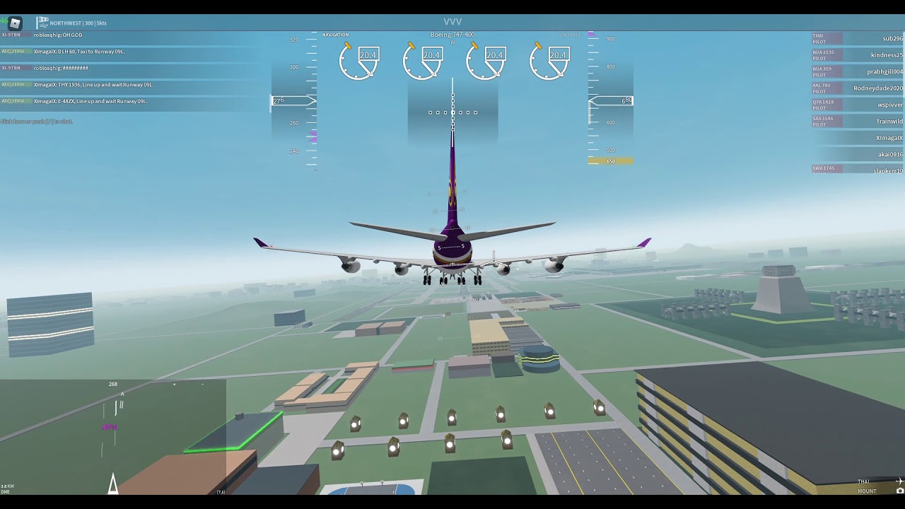 Butter using Boeing 747-400 Jumbo Jet in ROBLOX FlightLine - YouTube