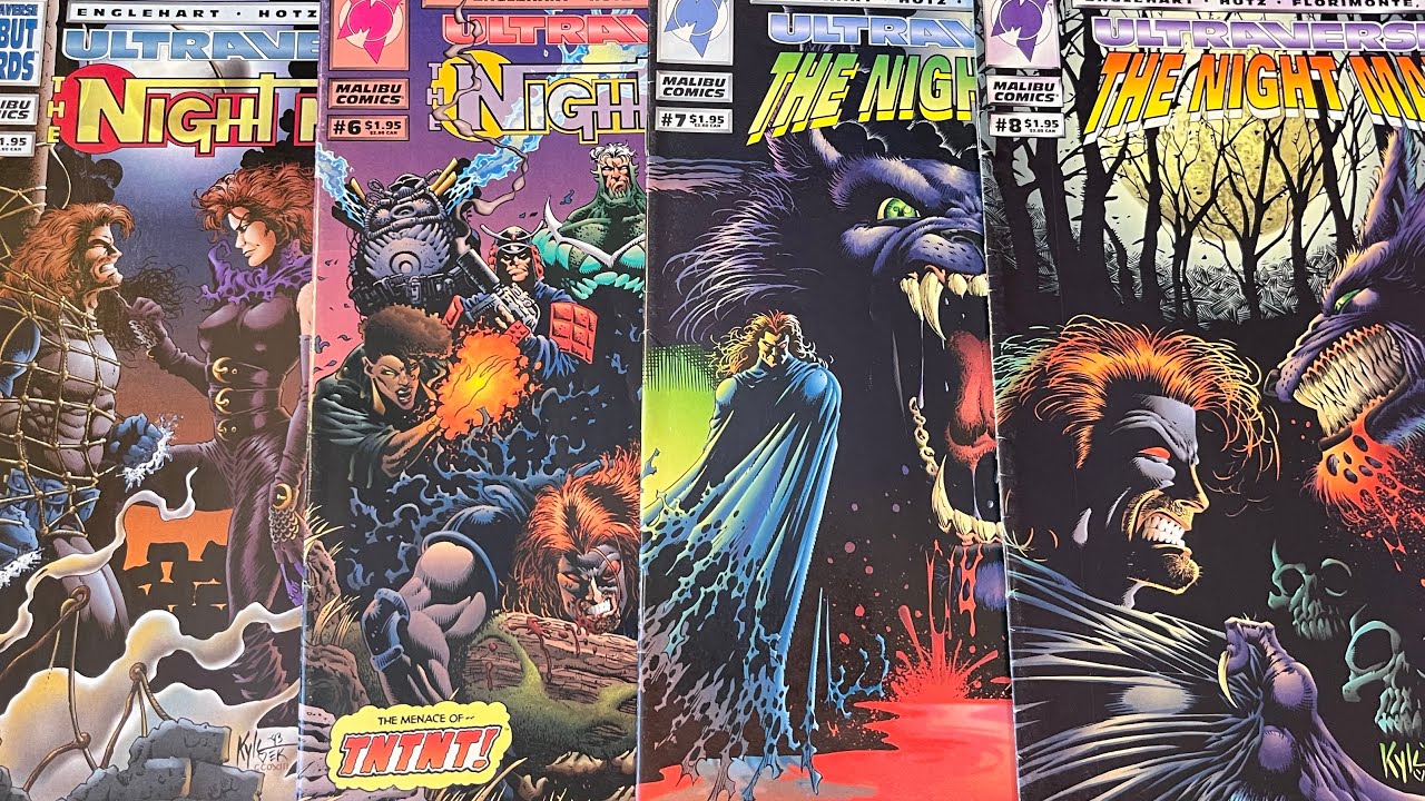 The Night Man 5-8 Malibu Comics Ultraverse - YouTube