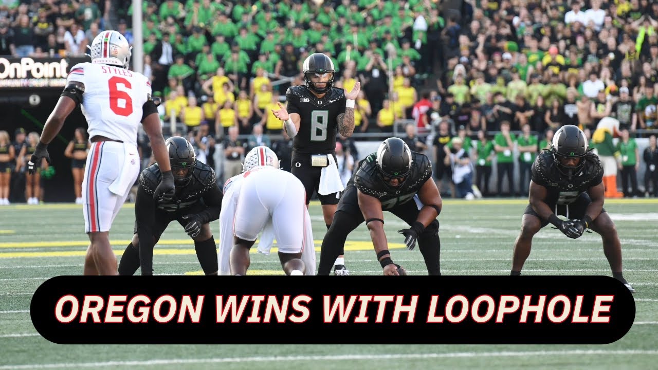 Oregon Uses Loophole to Beat Ohio State - YouTube