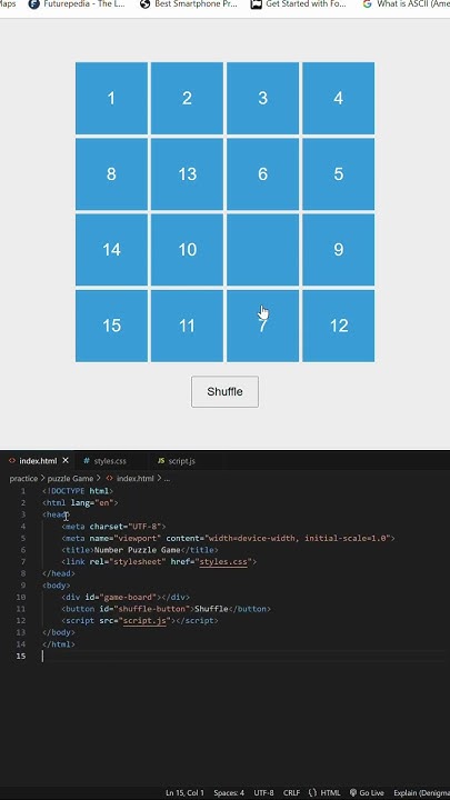 Create A Fun Number Shuffle Game Using Html Css And Javascript Frontendwebdeveloper Coding