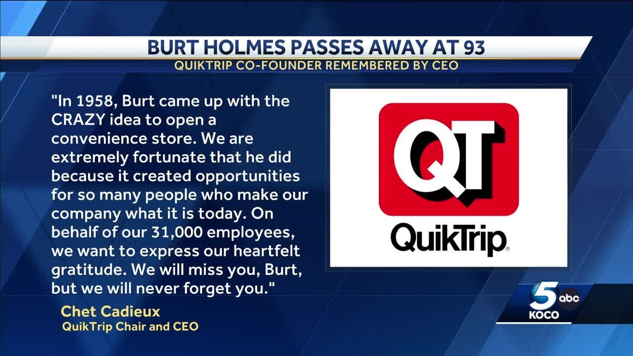 Burt Holmes, the co-founder of Oklahoma-headquartered QuikTrip, dies at ...