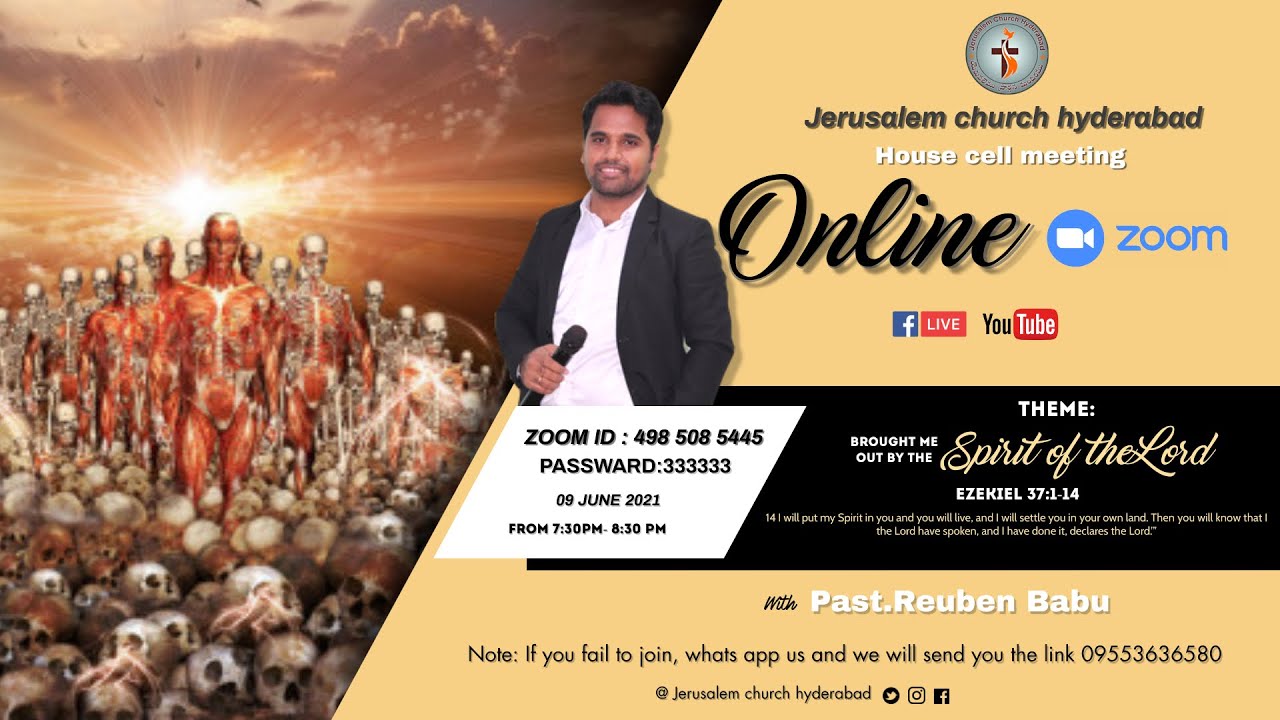 House cell meeting ll Jerusalem Church Hyderabad ll Brought me out with ...