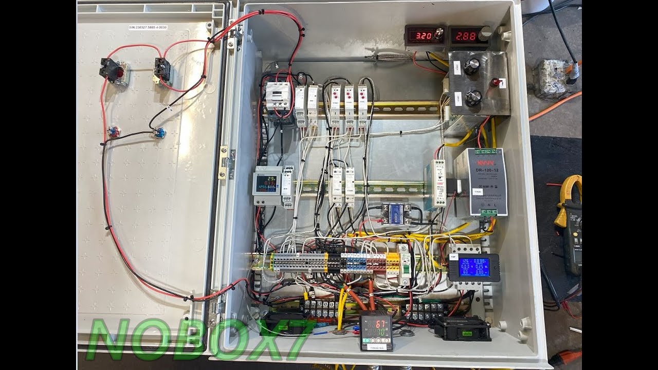 Mushroom auto clave boiler control box - YouTube